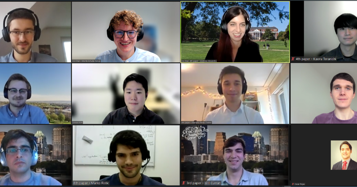 Two papers and invited sessions @ virtual CDC 2021 - RCS - TU Dortmund